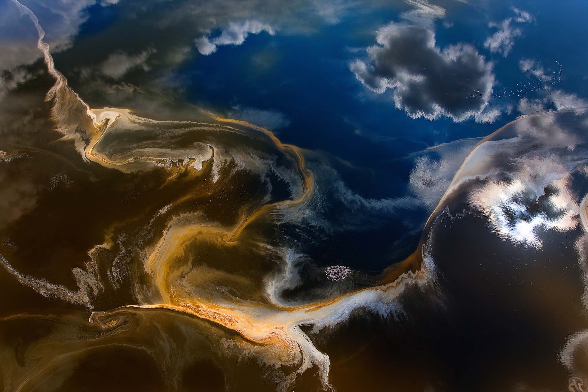 Lac Magadi, Kenya - Yann Arthus-Bertrand Photographie